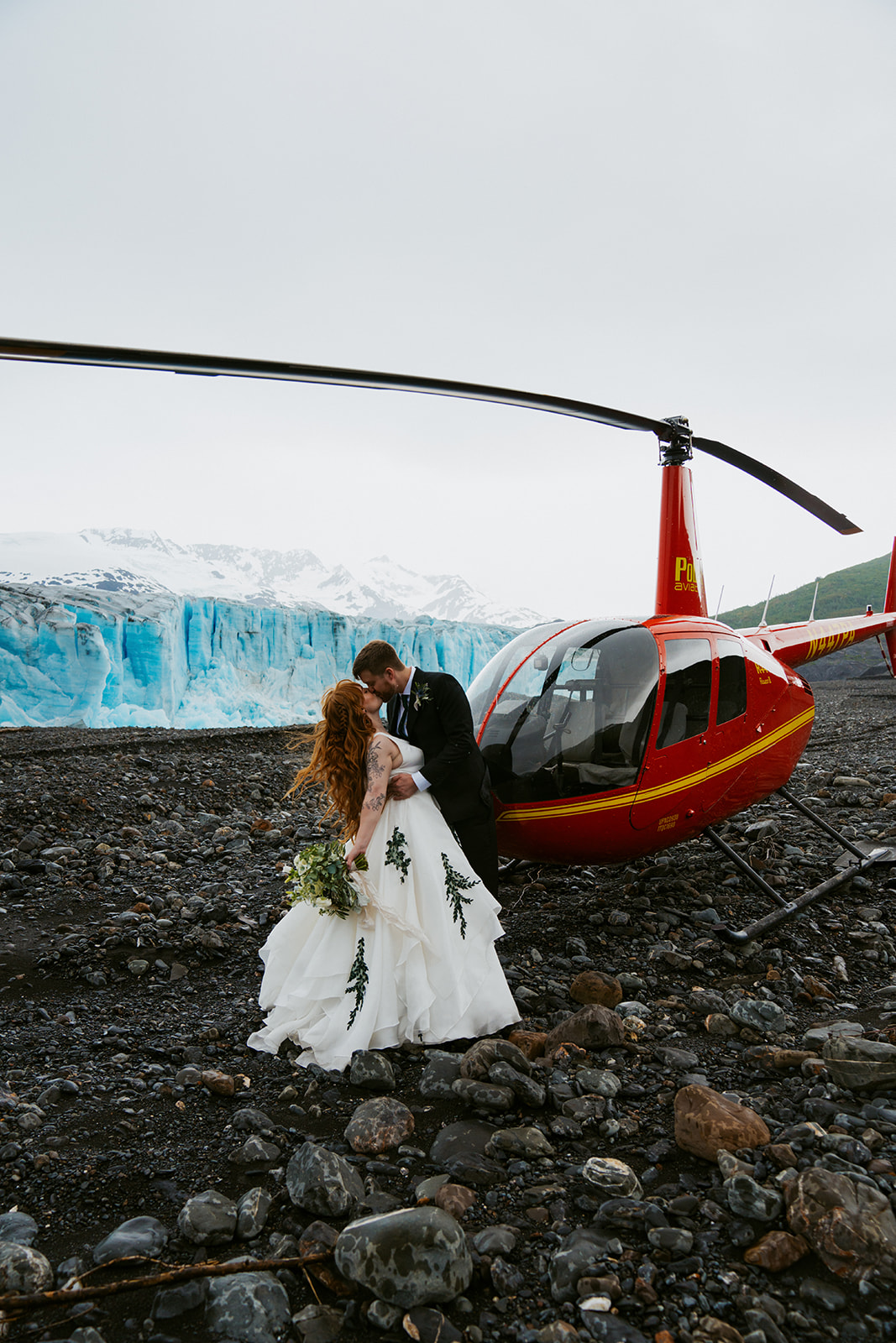 Alaska Helicopter Elopement Meets Lakeside Wedding - Sabrina Fitz Photo ...