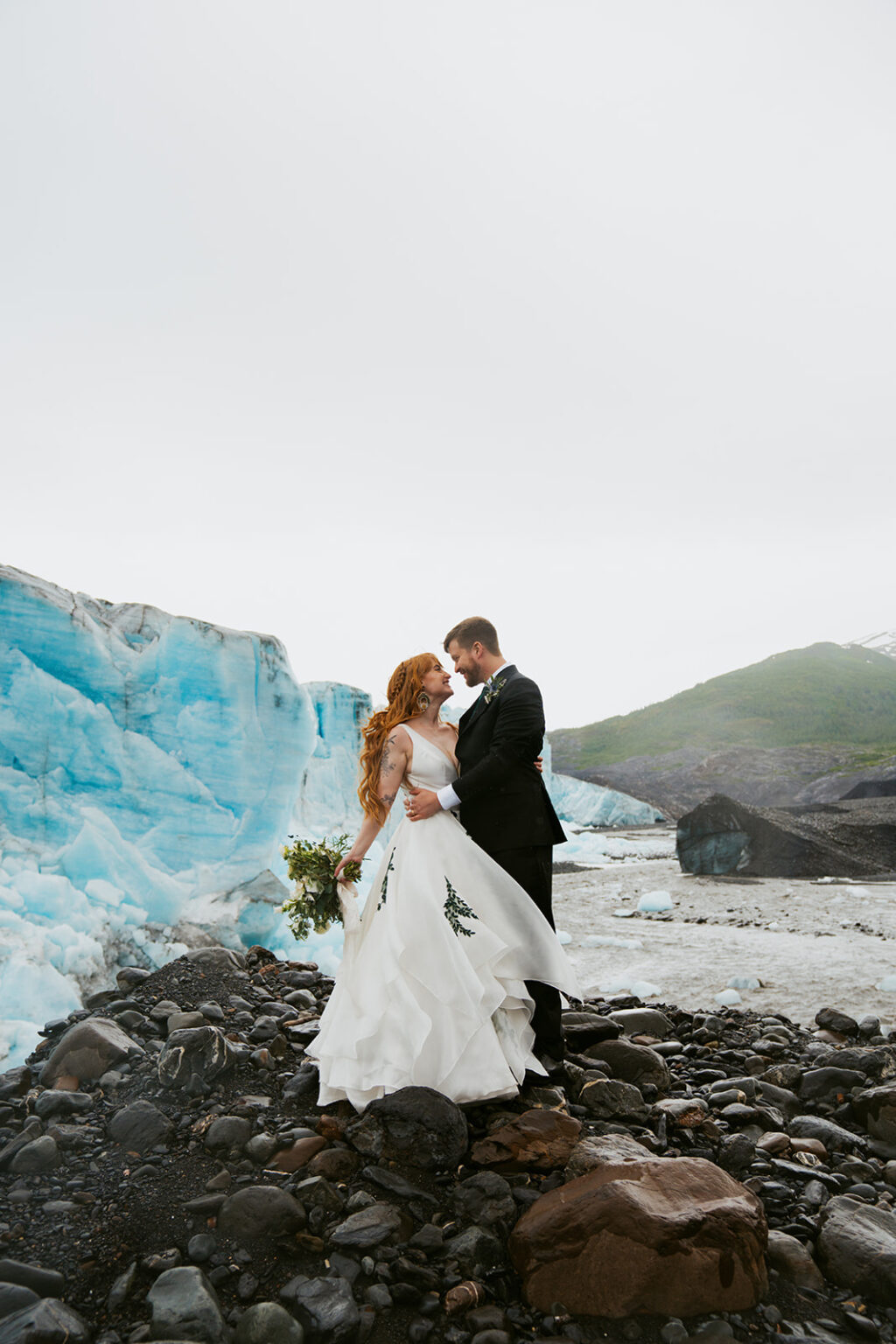 Alaska Helicopter Elopement Meets Lakeside Wedding - Sabrina Fitz Photo ...
