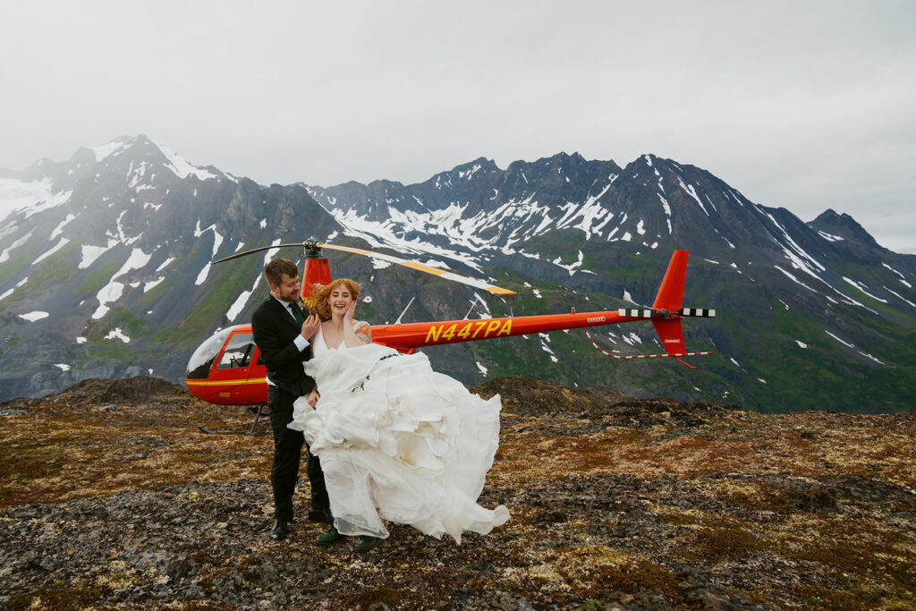 Alaska Helicopter Elopement Meets Lakeside Wedding - Sabrina Fitz Photo ...
